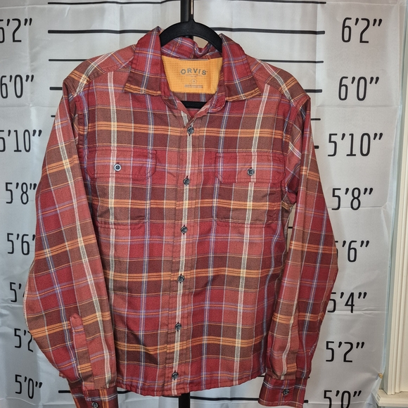 Orvis | Shirts | Orvis Red Plaid Buttonup Shirt 57757 | Poshmark